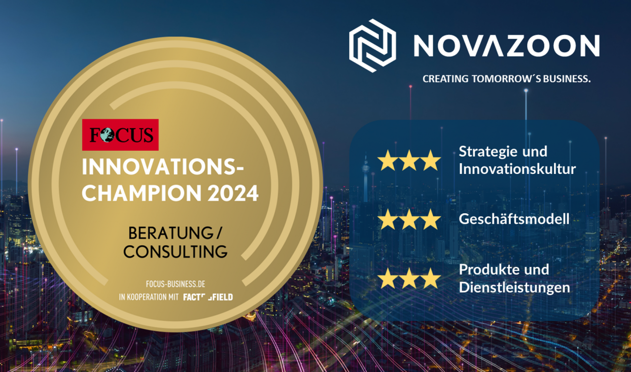 NOVAZOON vom Fachmagazin FOCUS als Innovationschampion 2024 ernannt! - NOVAZOON